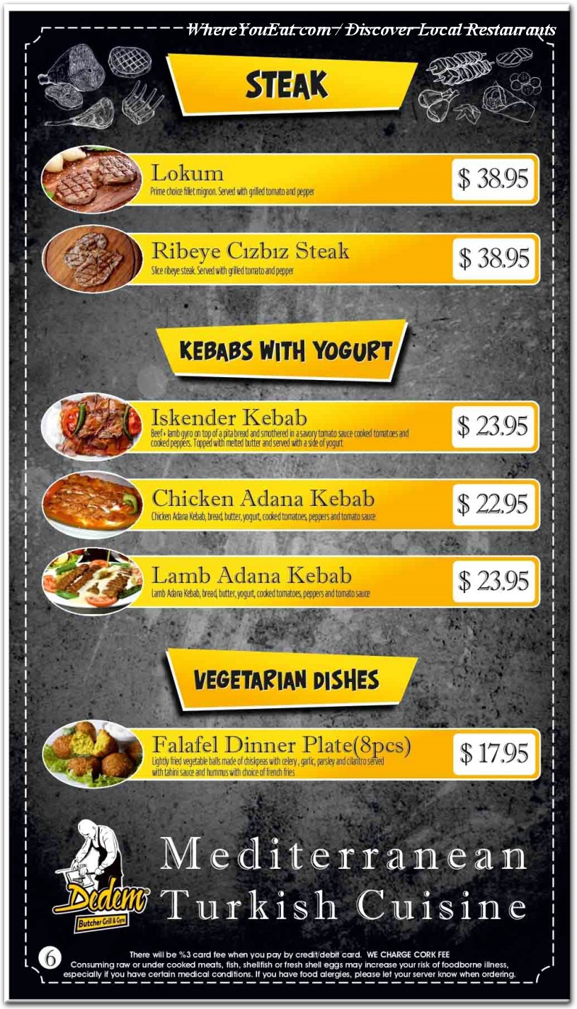 Dedem Mediterranean Turkish Restaurant in Staten Island