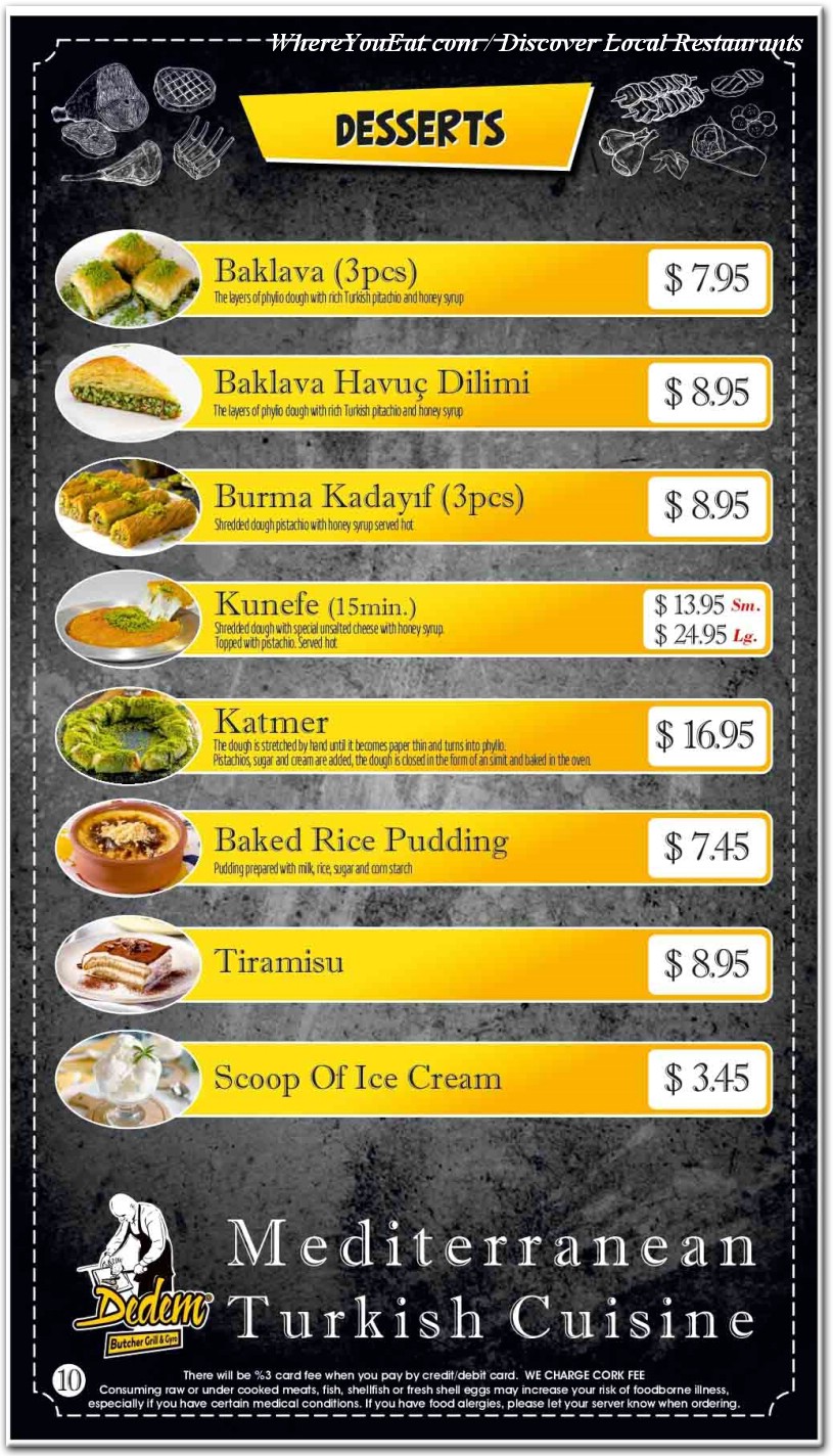 Dedem Mediterranean Turkish Restaurant in Staten Island